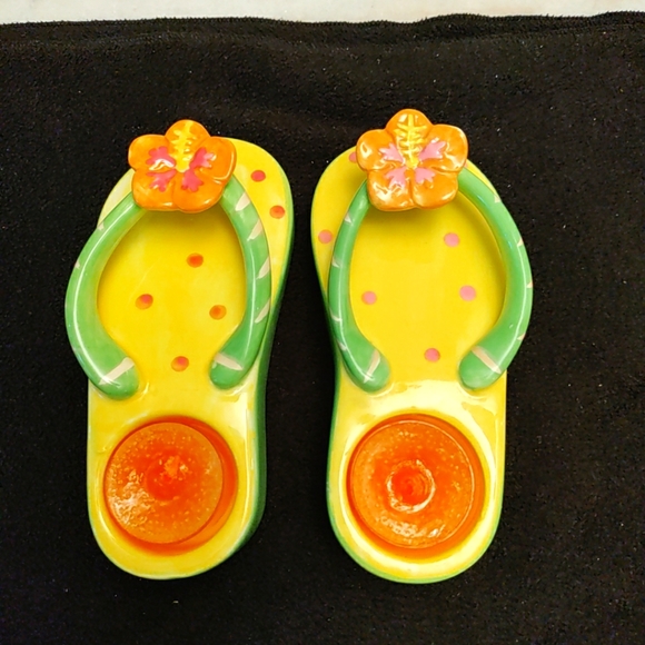 Dennis East | Accents | Dennis East Ceramic Pair Of Flip Flop Sandal ...